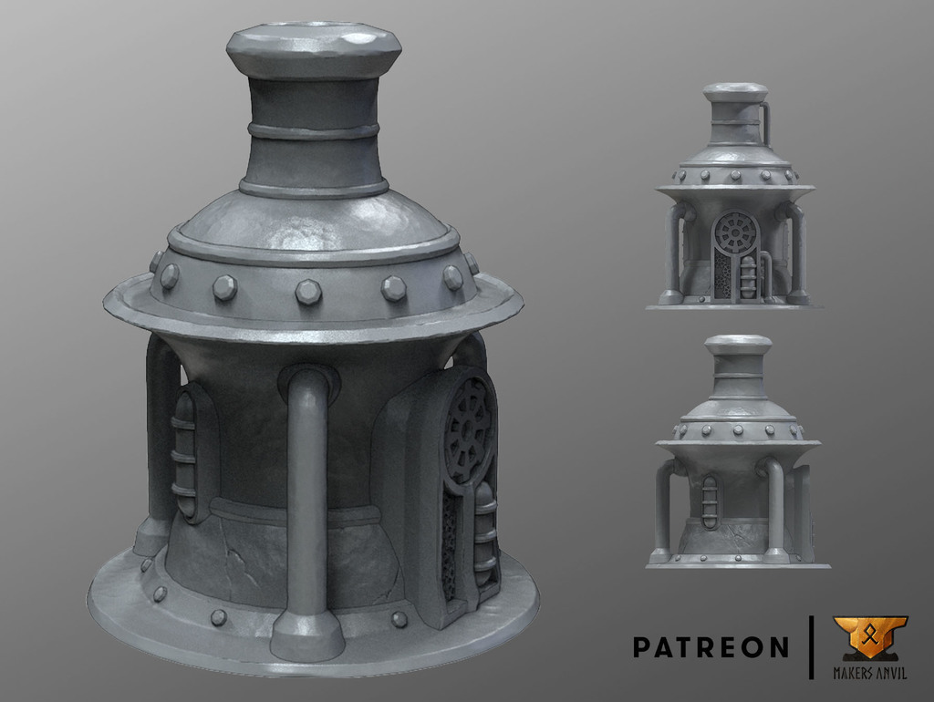 🎲 Steampunk Pipe・Free STL File for ・Cults