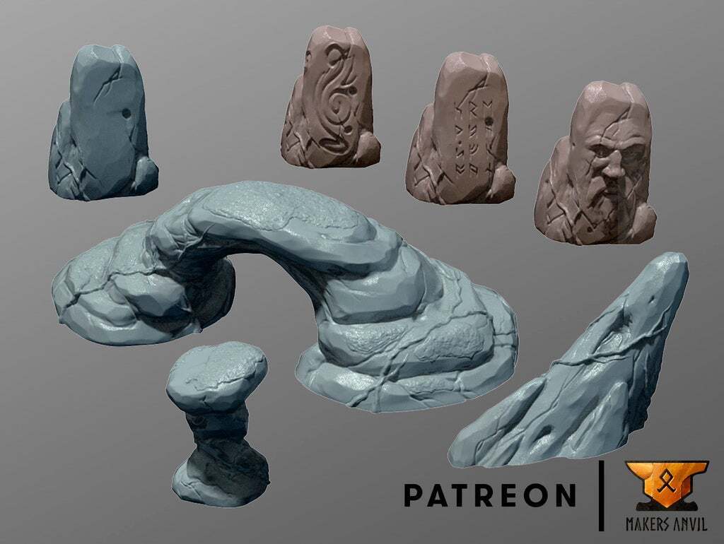 🪨 Rock formations・Free STL File for ・Cults