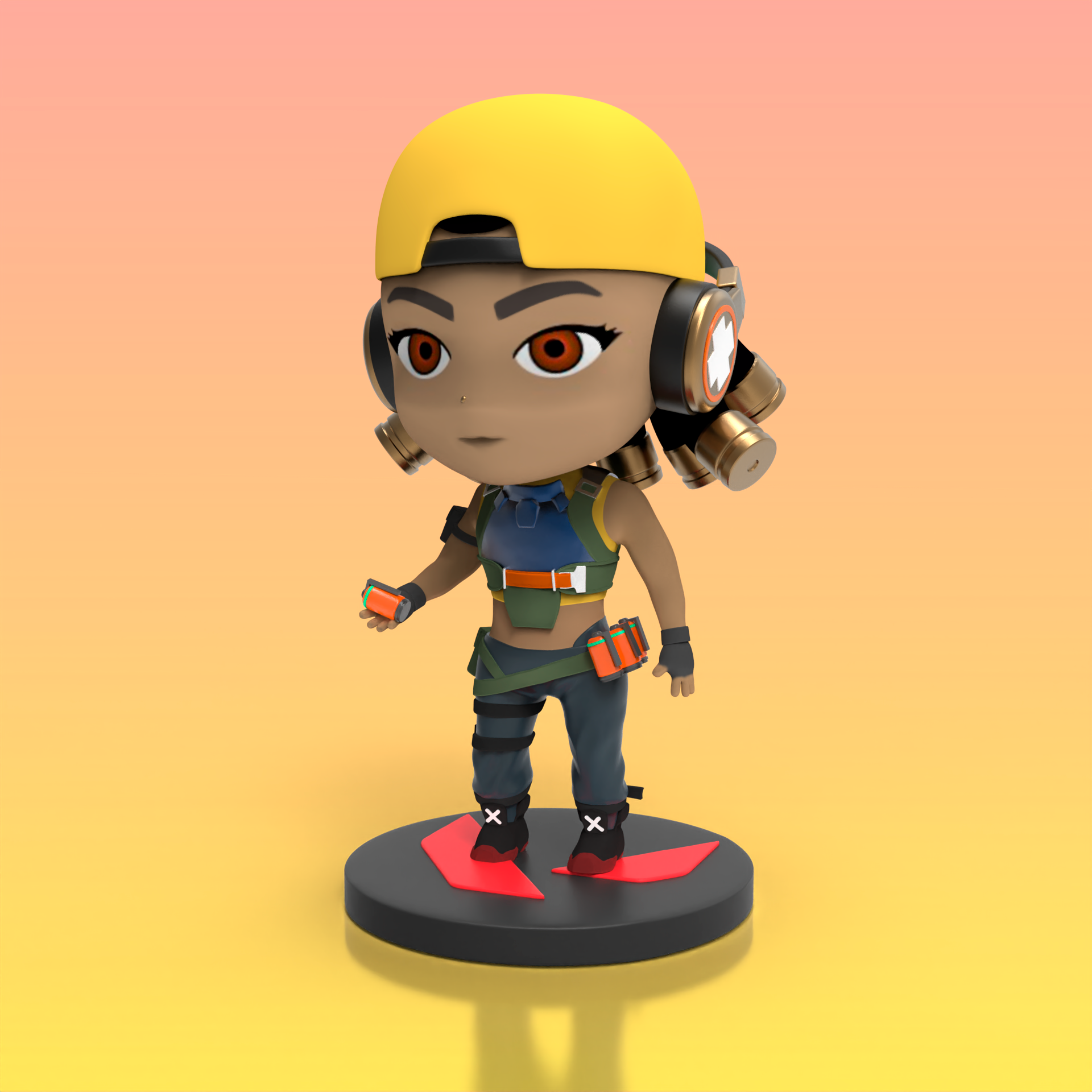 🎲 RAZE - VALORANT・ STL File for ・Cults