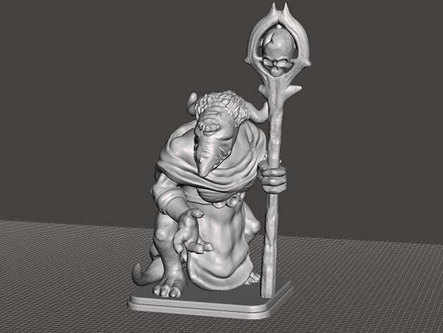 ⚔ HeroQuest - Fimir Meargh Wizard・Free STL File for ・Cults