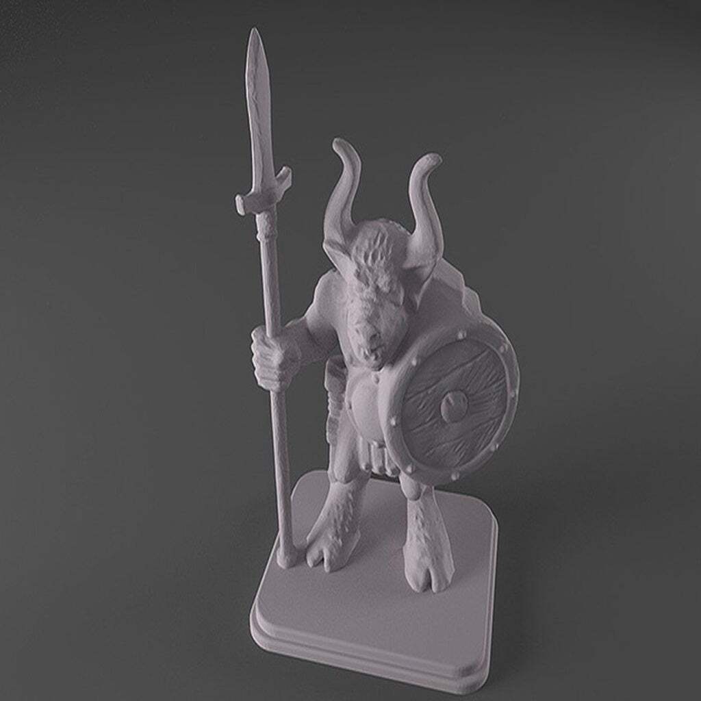 🛡️ Battle masters - Beastmen with Spear and Shield - Chaos army・Free ...