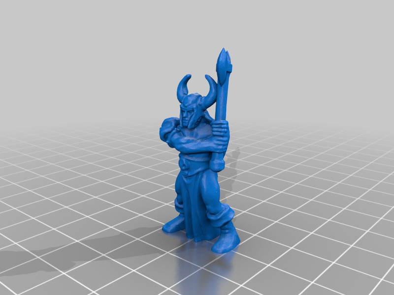 ⚔ HeroQuest - Chaos Barbarian・Free STL File for ・Cults