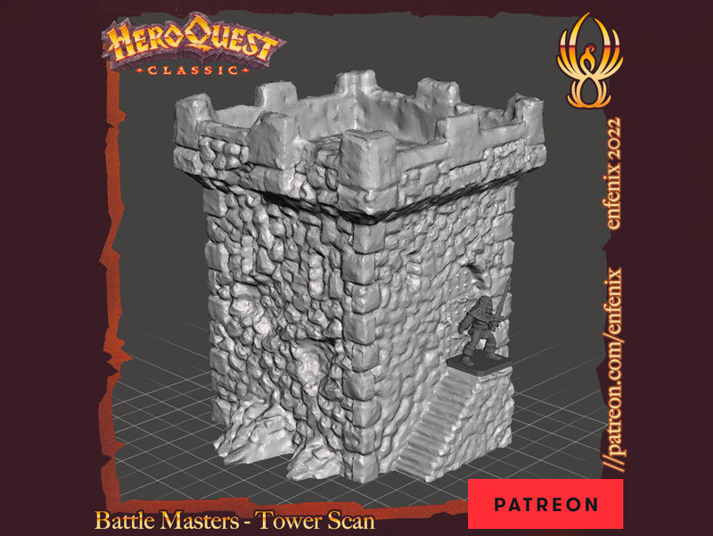 ⚔ Battle Masters - Tower・Free 3D File for ・Cults