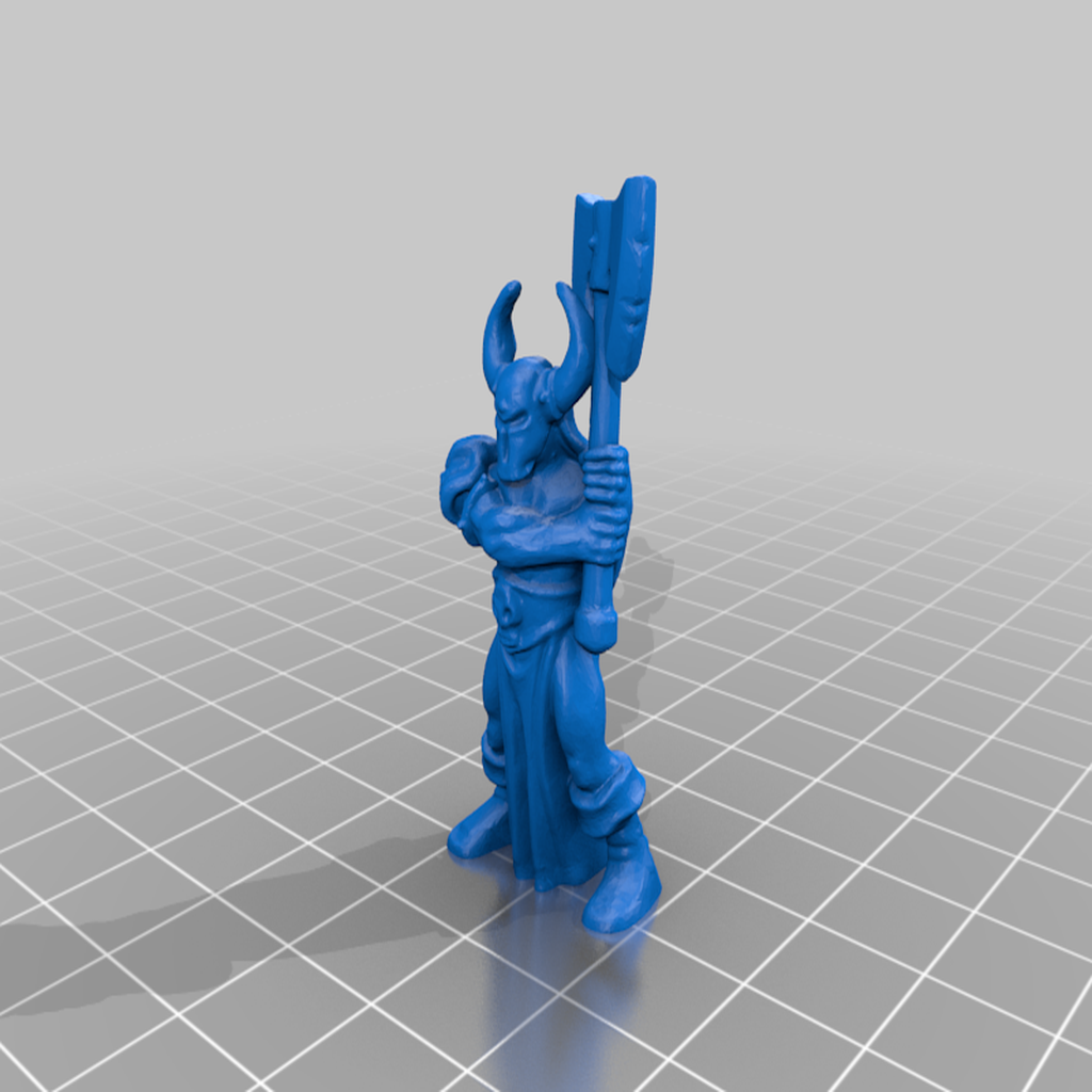 ⚔ HeroQuest - Chaos Barbarian・Free STL File for ・Cults