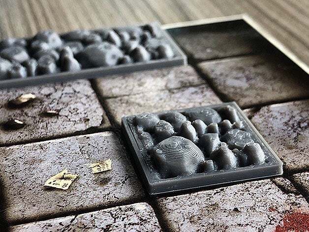 ⚔ HeroQuest - Floor Wall Tiles・Free STL File for ・Cults