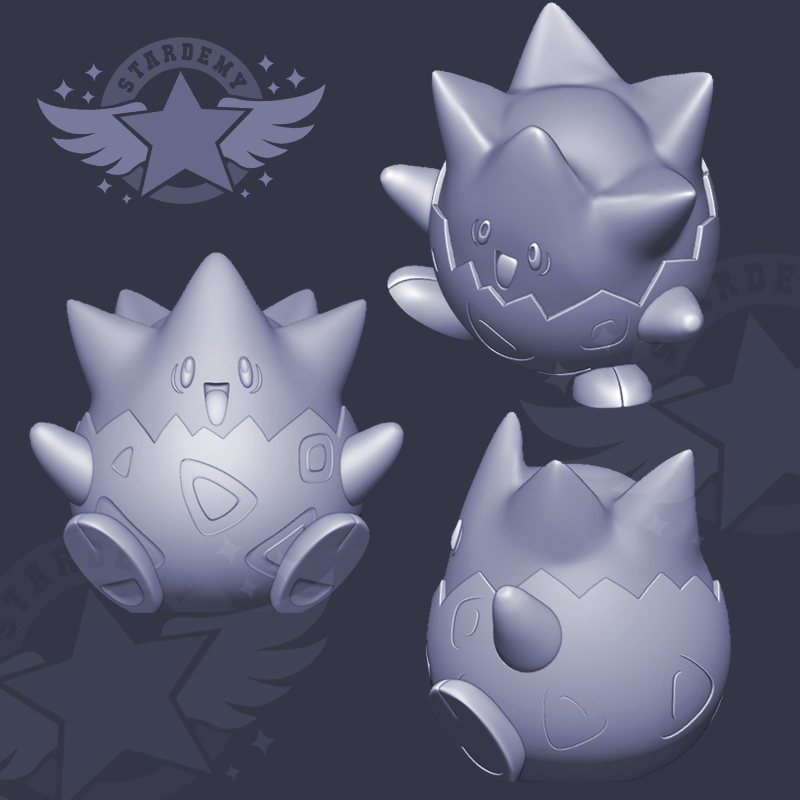 🐉 Togepi Pokemon Easy to Print・ 3D File for 3D printing・Cults