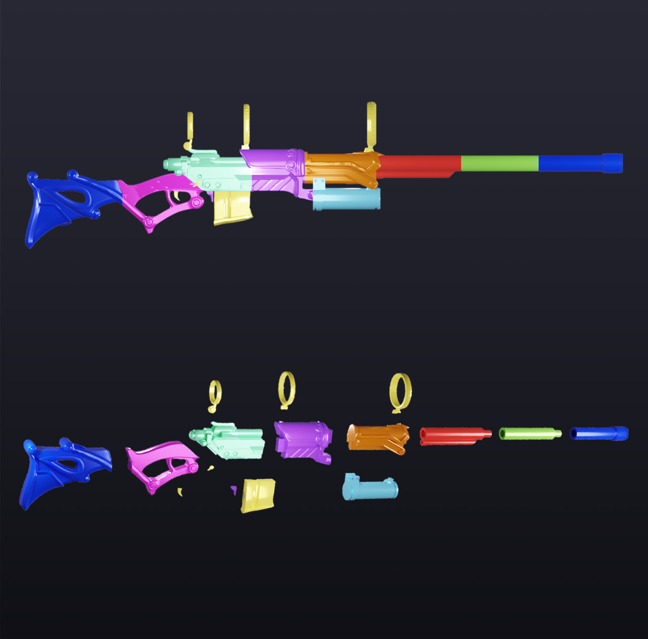 🔫 League of Legends Caitlyn Riffle Cosplay Prop Rework Print Files・ 3D ...