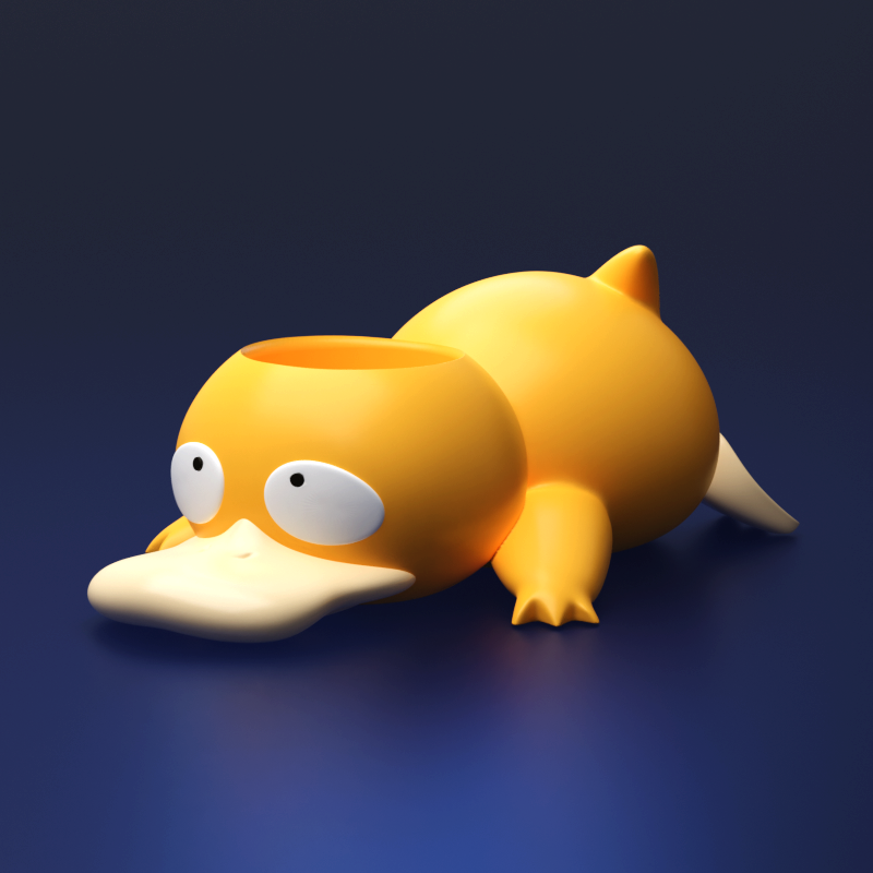 🪴 Psyduck Planter Vase Pokemon Decoration Home Geek・ STL File for ・Cults