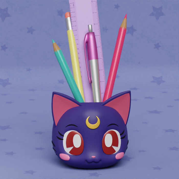 🌙 Sailor Moon Cats Luna Artemis Diana Planters Pack Print in Place・ 3D ...