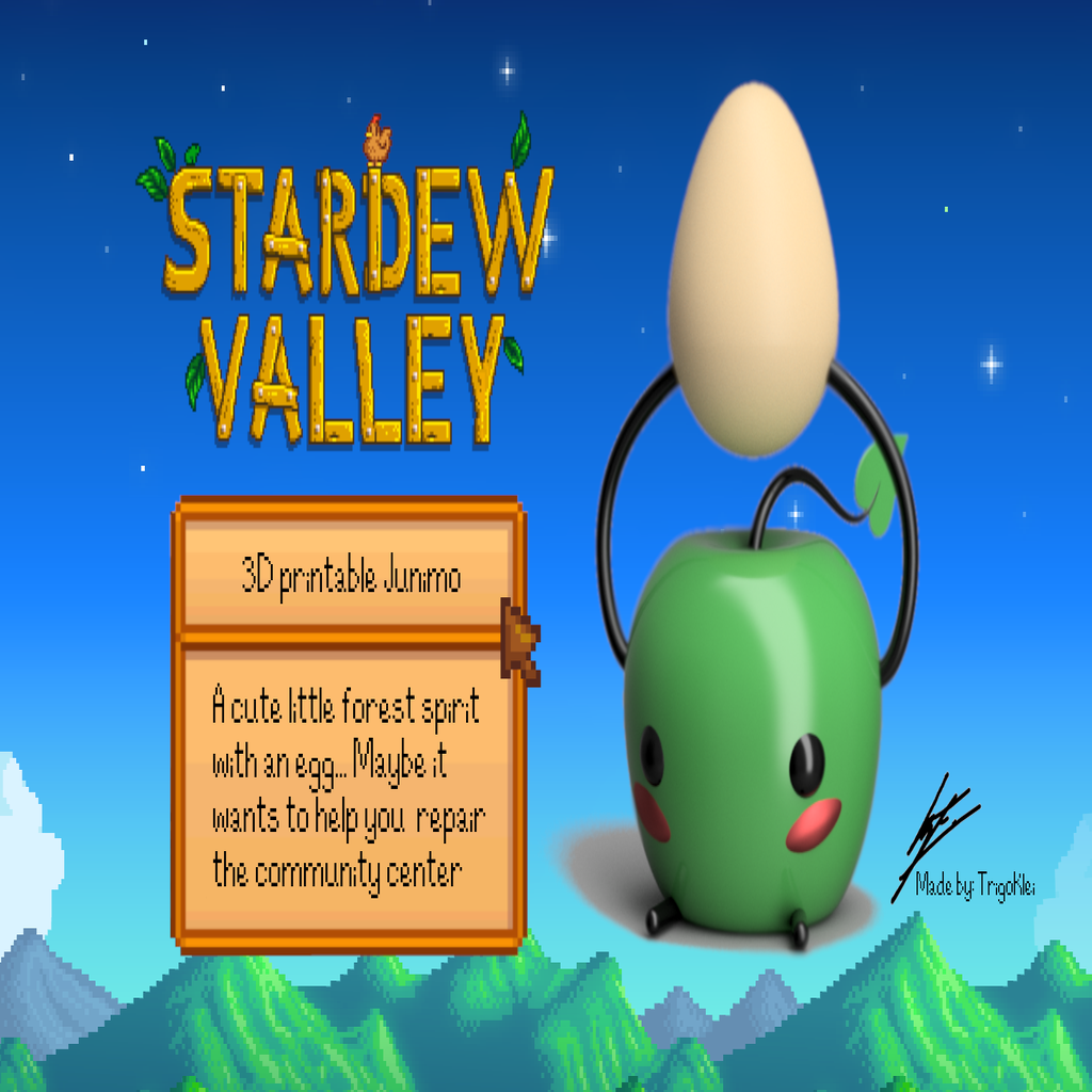🍎 Stardew Valley Junimo・Free STL File for ・Cults