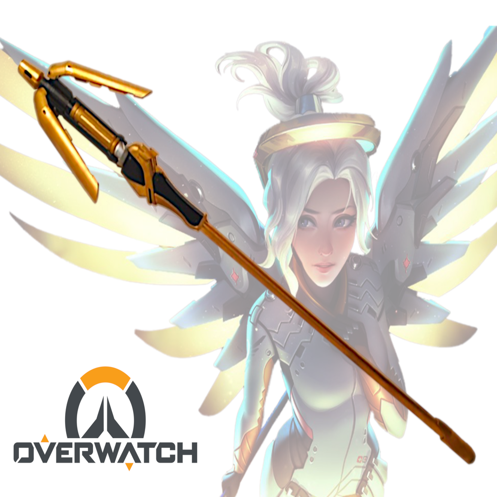 Free STL file Mercy's Caduceus Staff w/ game accurate handle & easy ...