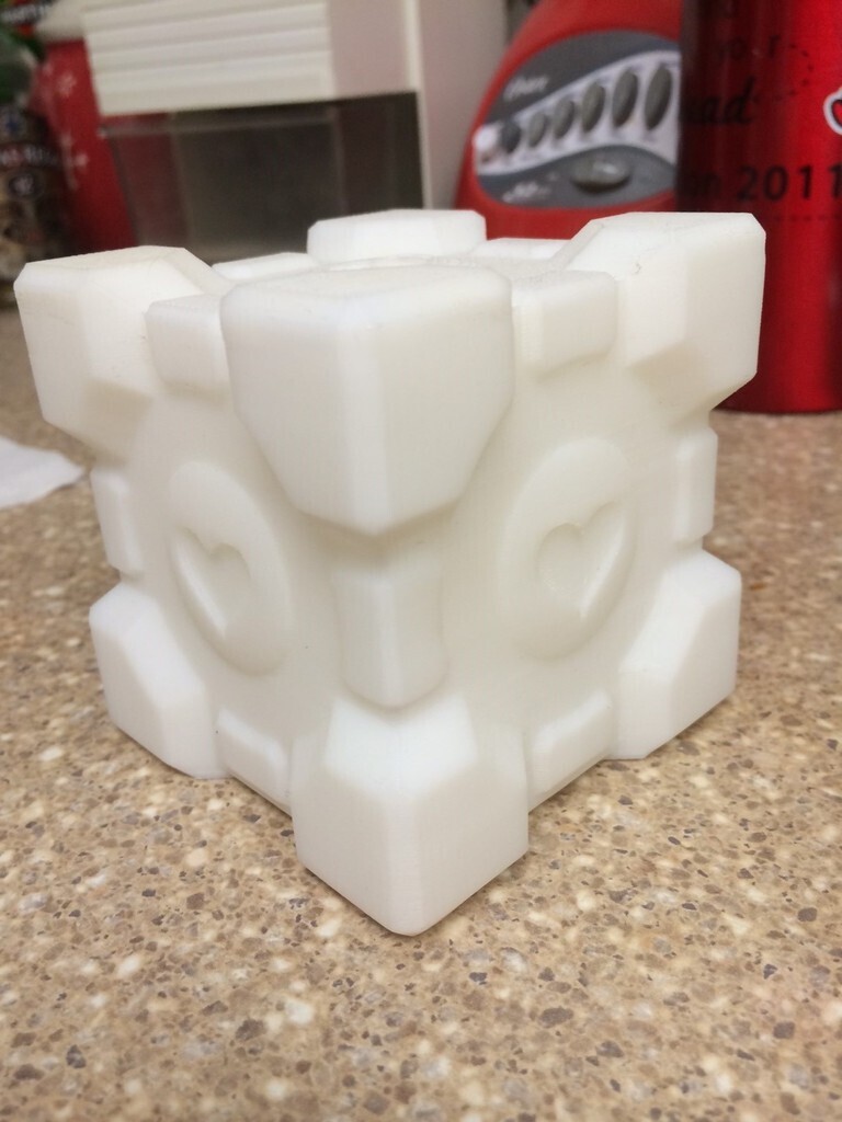 3D printable Companion Cube Upgrade・Cults