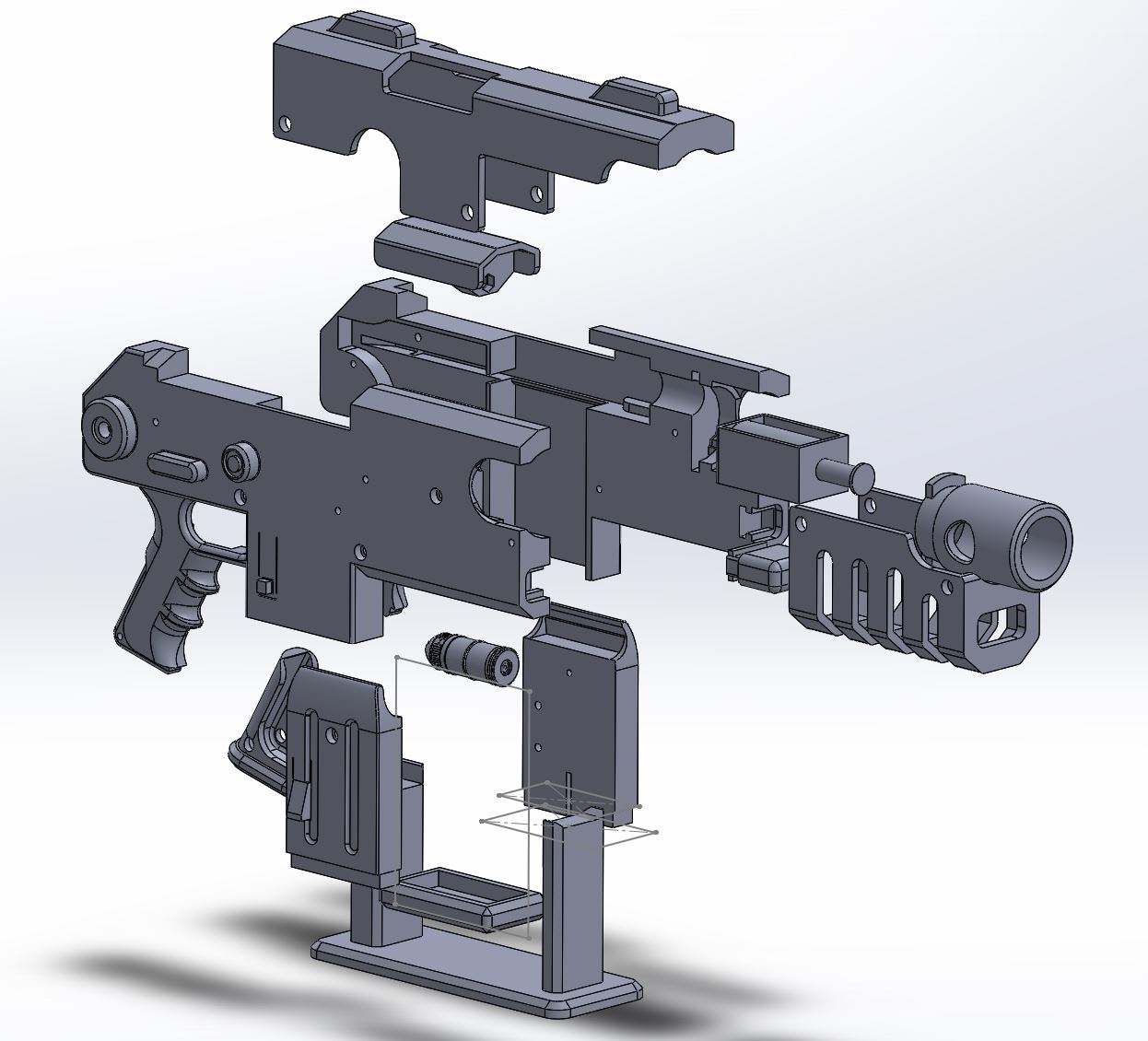 🔩 42k Primaris Heavy Bolt pistol・ STL File for ・Cults