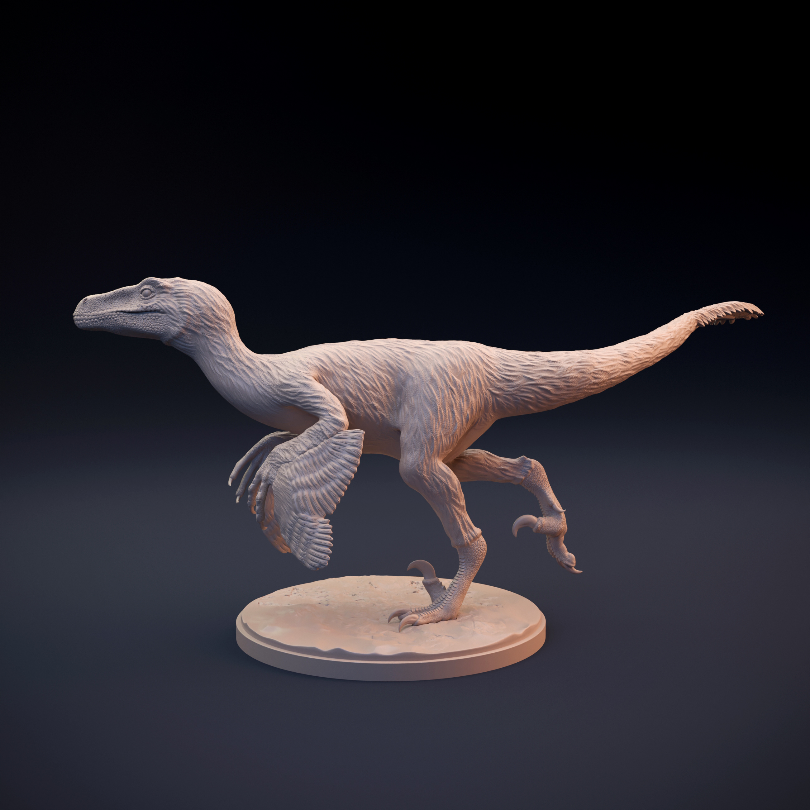 3D file Velociraptor feathered 🦖 ・3D print design to download・Cults