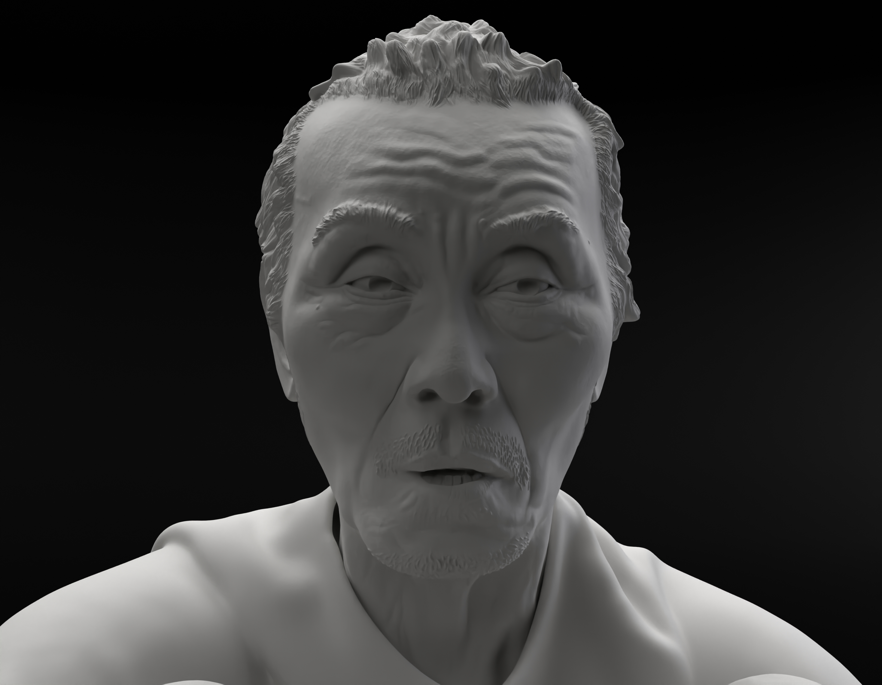 🦑 Squid Game player 001 Oh Il-Nam sitting sad・Free 3D File for ・Cults