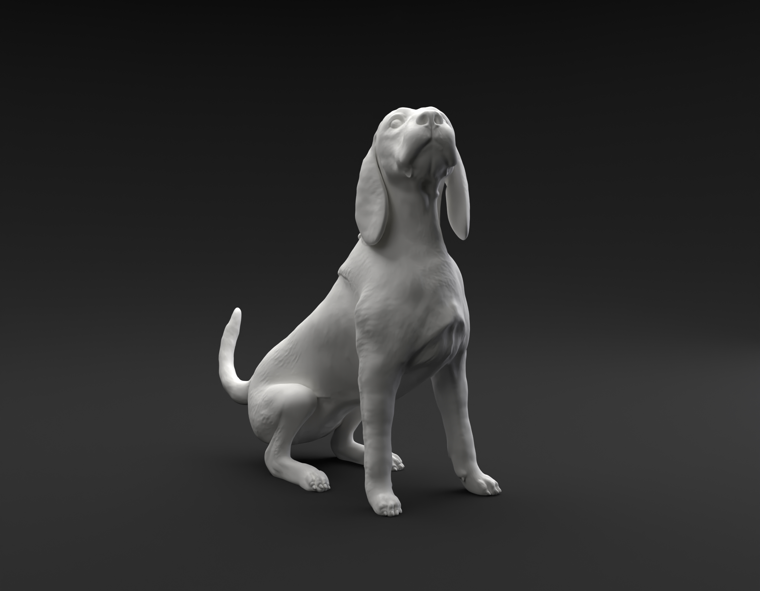 3D file Beagle sitting in two positions 🐕 ・Model to download and 3D ...