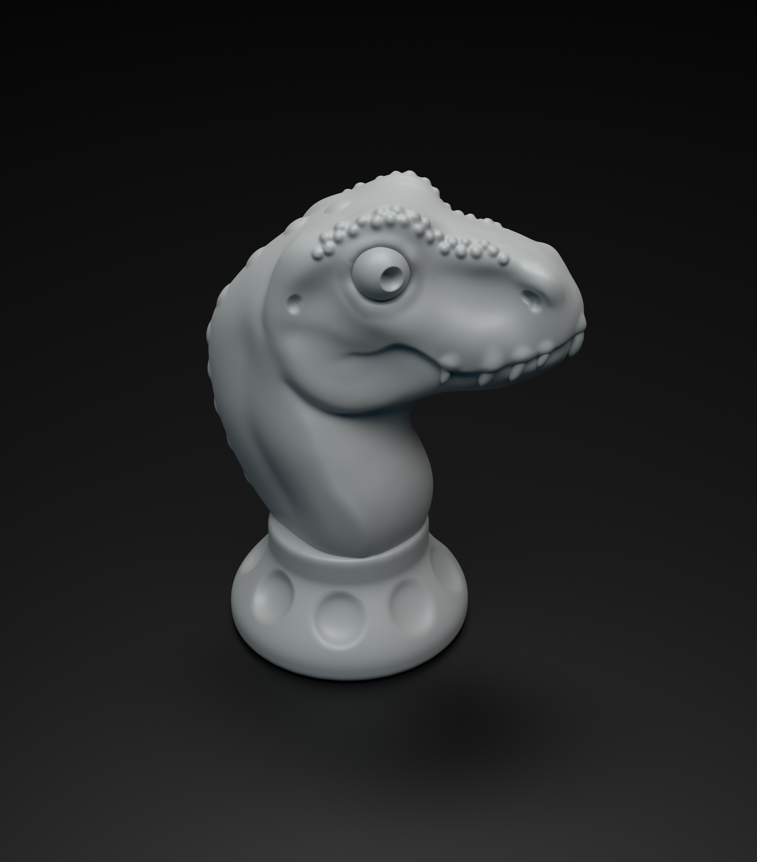 🦖 Cute dinosaur chess pieces set・ 3D File for ・Cults