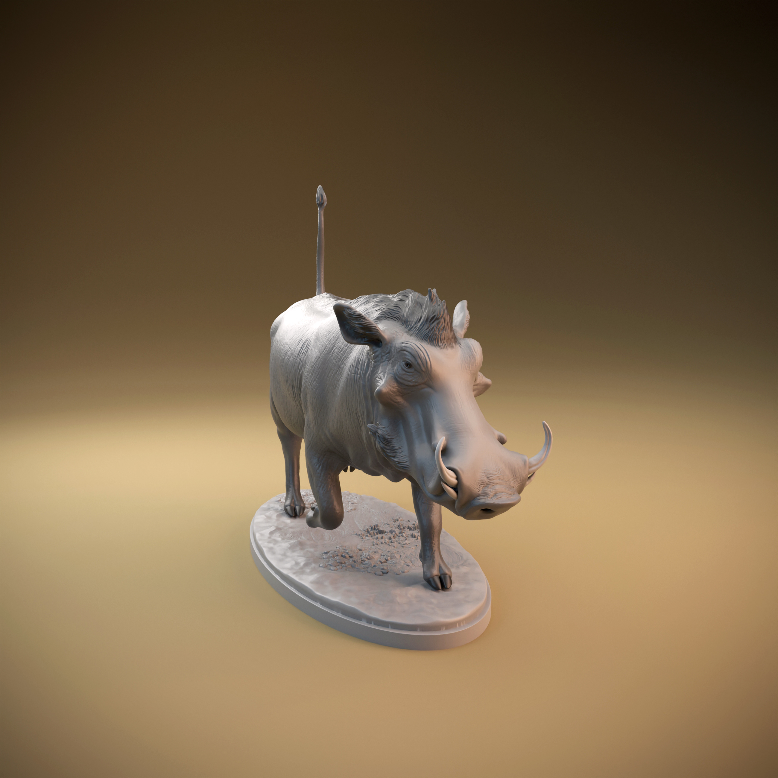 3D file Warthog - pre supported 👹 ・3D printing design to download・Cults