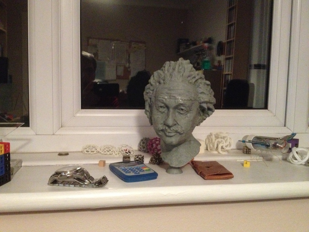 3D printable Albert Einstein by Jacob Epstein, 1933・Cults