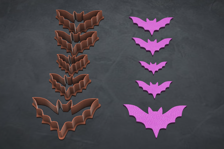 STL file Polymer clay cutter bat * 5 sizes 🦇 ・3D printer design to ...