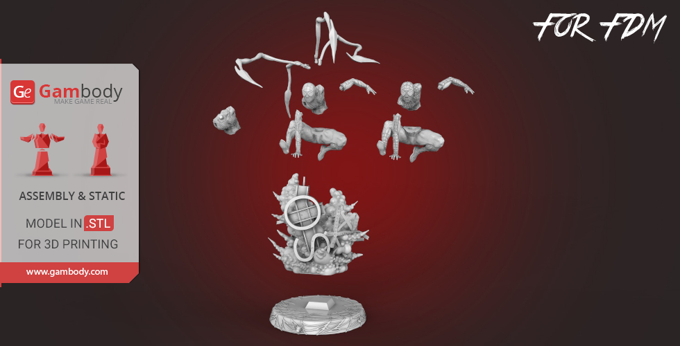 💥 Spider-Man Explosion Scene・Archivo STL Gratis para ・Cults