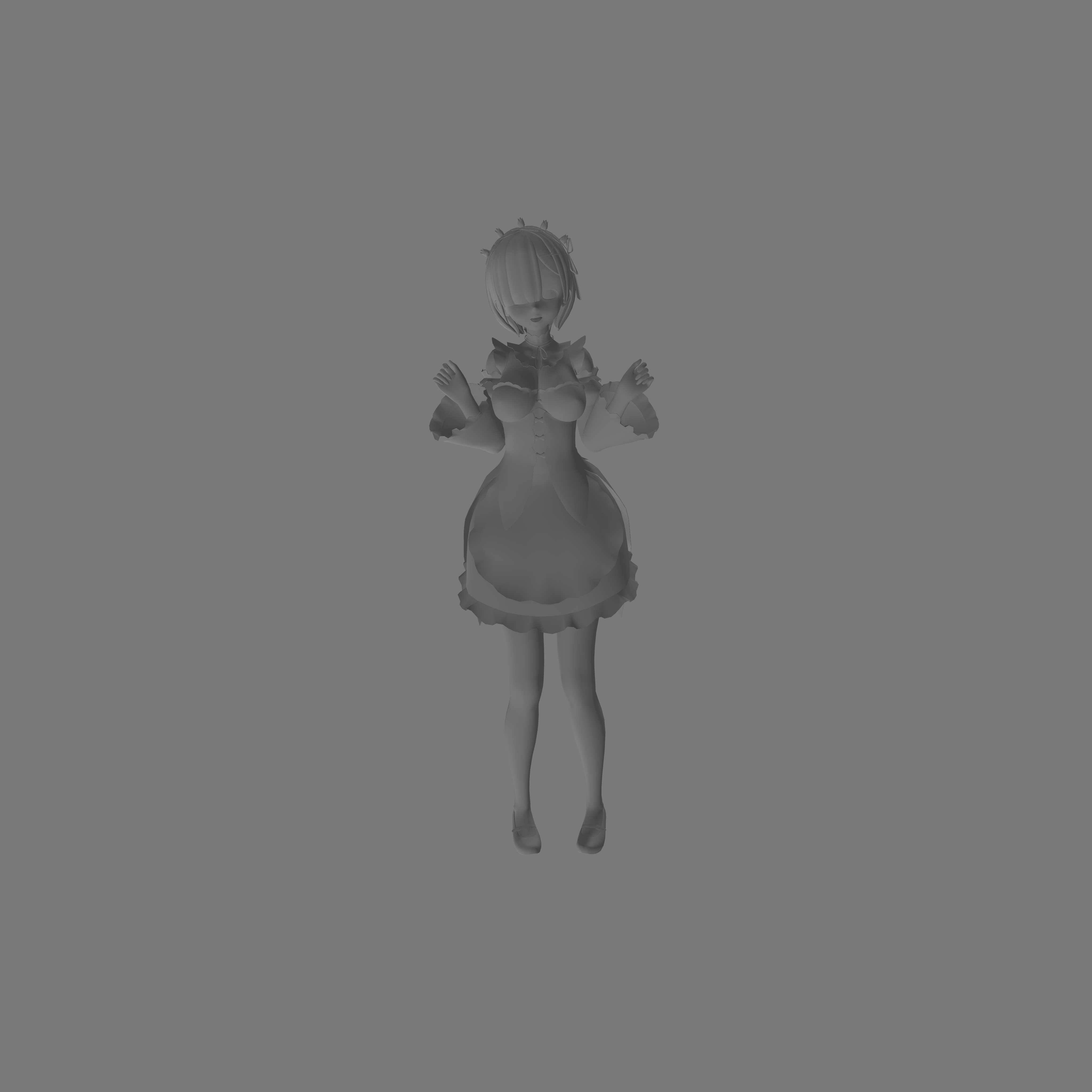 arquivo OBJ Rem Re:Zero 👧 ・Design para download e impressão 3D・Cults