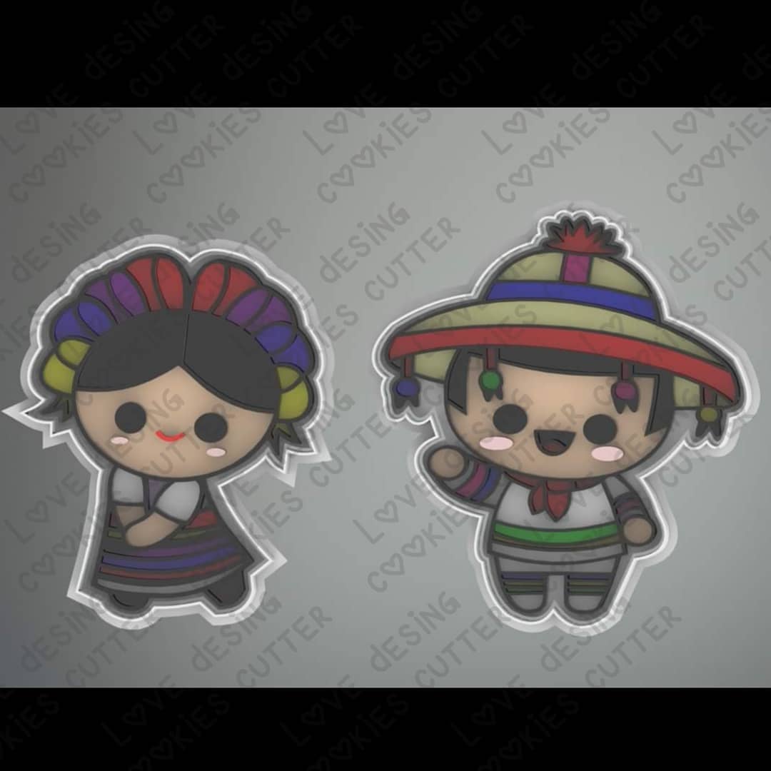 STL file CUTTER + MARKER LELE DOLLS 🇲🇽 ・3D printing template to ...