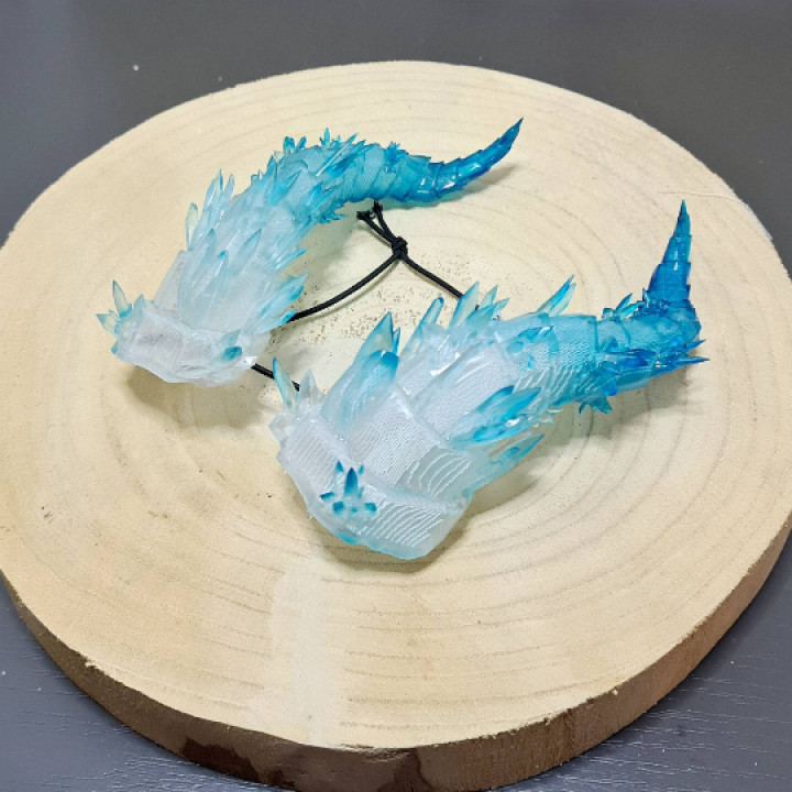 🔮 Crystal Dragon Horns・ STL File for ・Cults