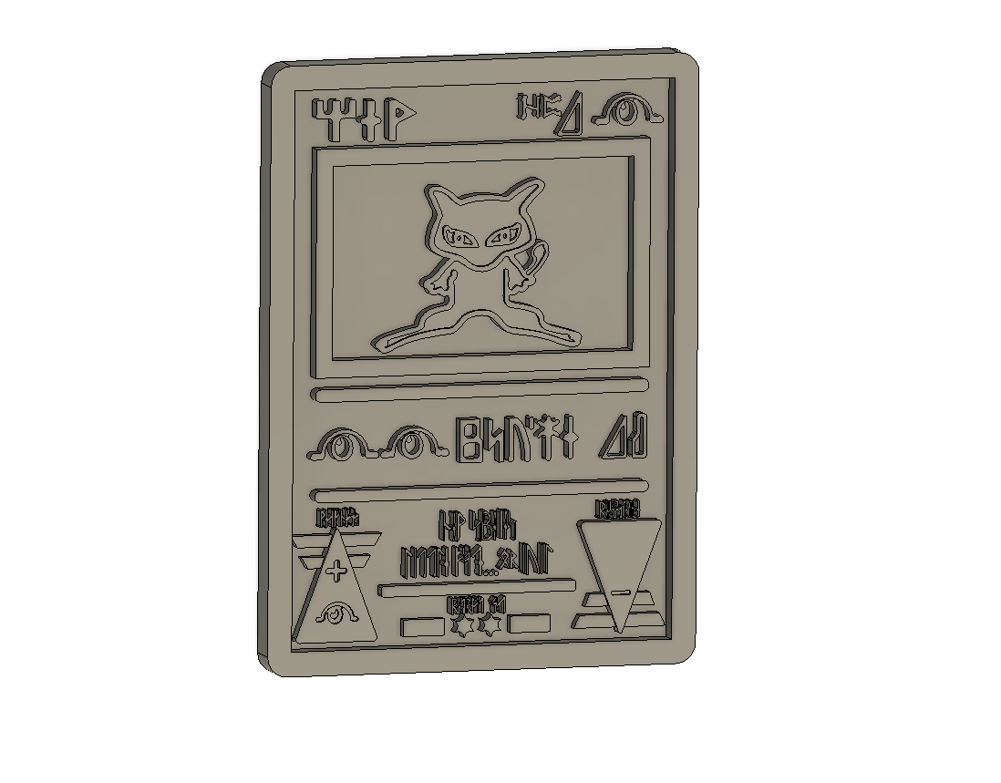 🐉 3D Printed Proxy Pokemon Cards - Mew・ STL File for ・Cults