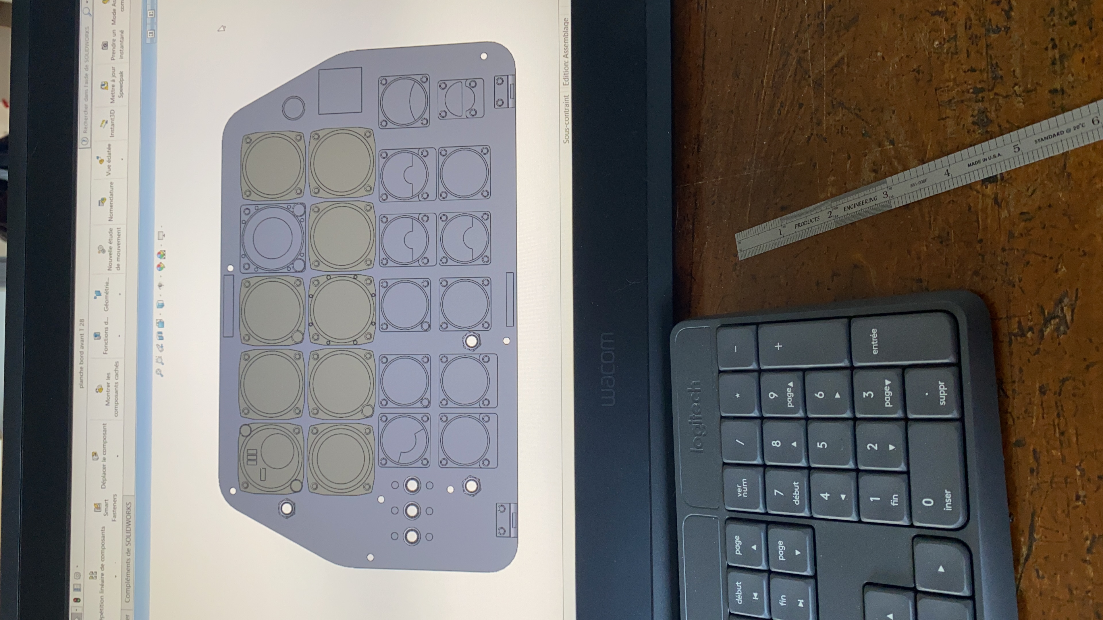 STL file Instrument panel T-28 ️ ・3D printer design to download・Cults