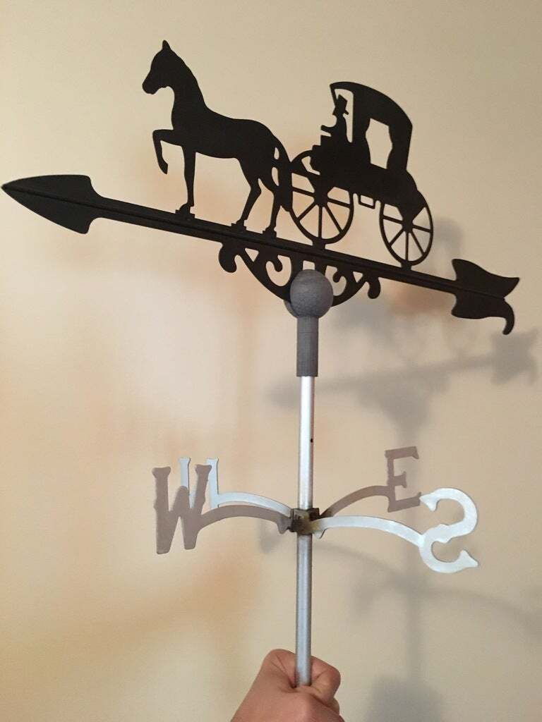 🏠 Weather Vane Connector・Free STL File for ・Cults