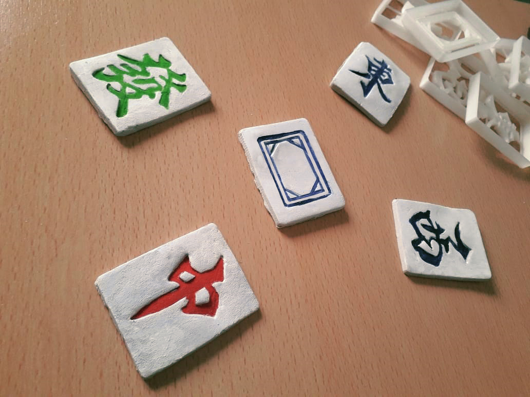 🀄 x7 mahjong tiles - Cookie cutters, dough - Chinese game, dragon・ STL ...