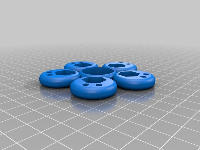 Free STL file 5 Faces M8 Customized OMG Surprise Hex Nut Fidget Spinner ...