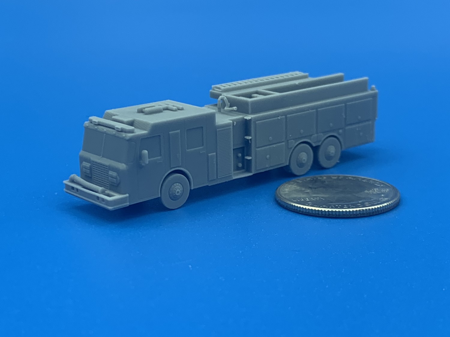 🔥 Fire Truck Pumper Tanker N-Scale・ STL File for ・Cults