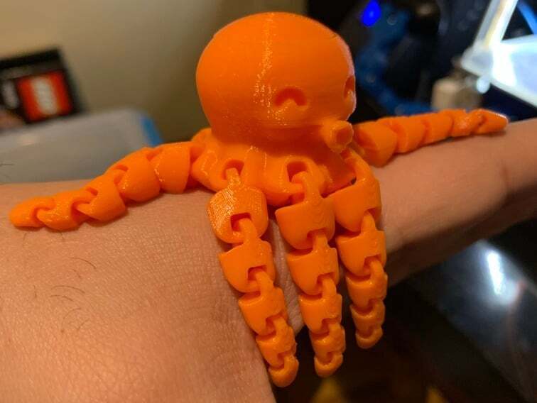 3D printable Cute Mini Octopus・Cults