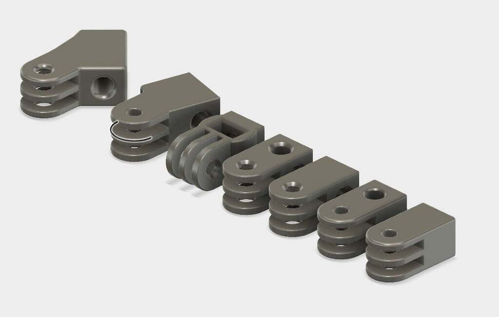 Free STL file GoPro Hinge Rod Ends 📷 ・Design to download and 3D print・Cults