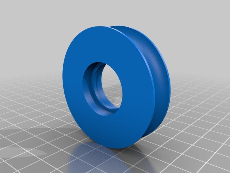 Fichier STL gratuit Poulie de 50mm (2x 608 roulement) 🔧 ・Design à ...