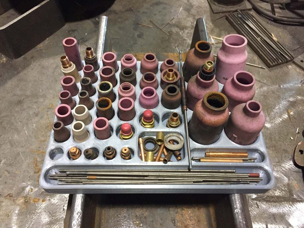 🧞‍♂️ TIG Cup Organizer for size 20 or 9 torch・Free STL File for ・Cults
