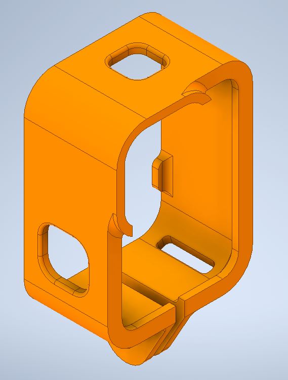 Archivo STL GOPRO HERO9 VERTICAL MOUNT 👽 ・Modelo de impresora 3D para ...