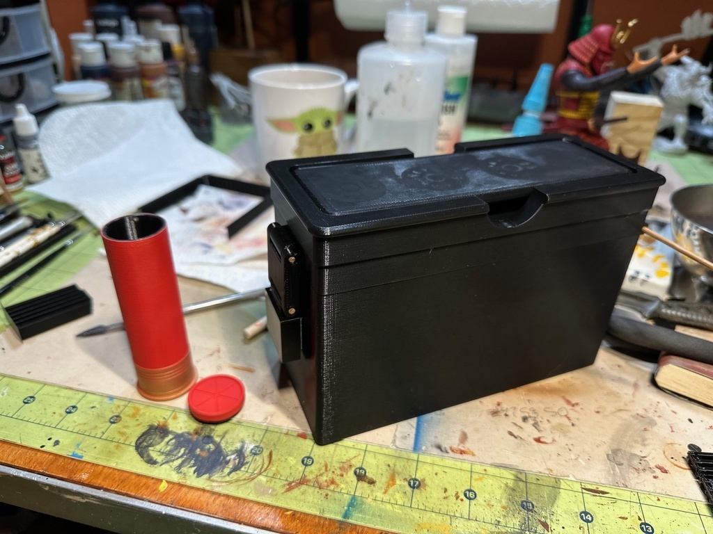 🐚 Shotgun Shell Coin Holder & Ammo Can・Free 3D File for ・Cults