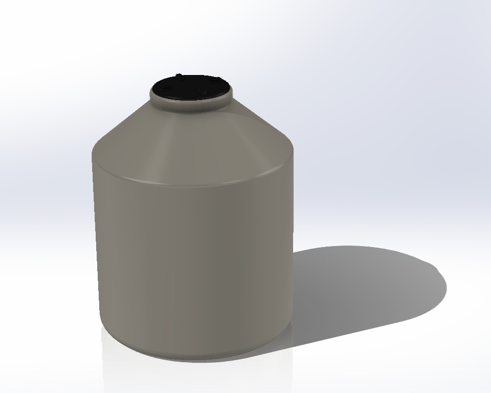 🚰 Tinaco con tapa・Archivo 3D Gratis para ・Cults