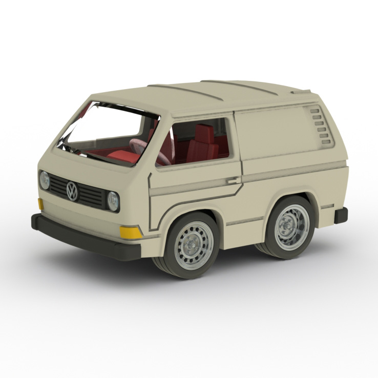 STL file Volkswagen Transporter T3 1/64 🚗 ・3D printing design to ...