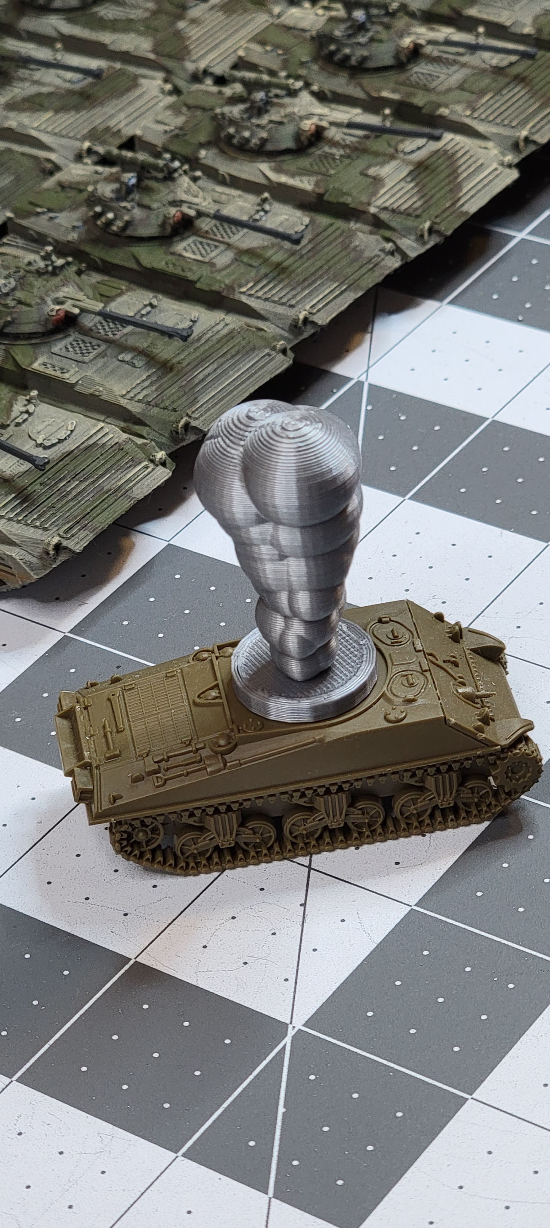 🪖 Destroyed Tank Marker・Free STL File for ・Cults