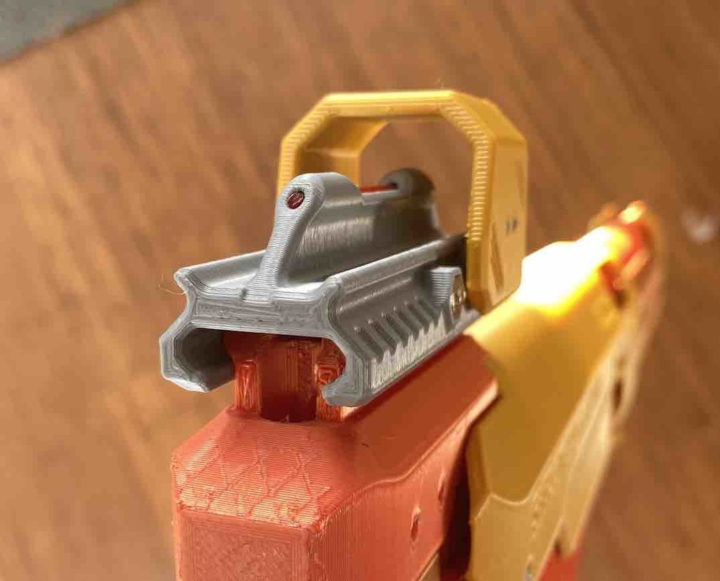 👽 Nerf "Fibre Optic" Sight (Picatinny rail)・Free STL File for ・Cults