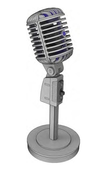 Free 3D file Laser Cut Wooden Microphone 3D Model Shure Microphone 🪵 ...