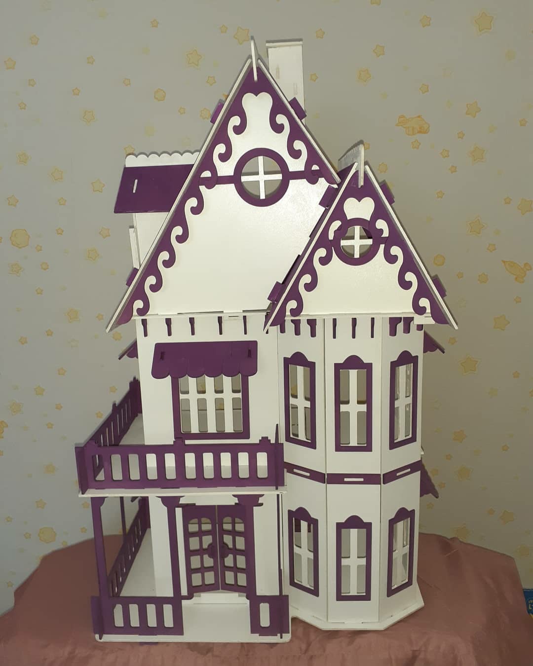 🪵 Laser Cut Wooden Toy Villa Doll House・Free 3D File for ・Cults