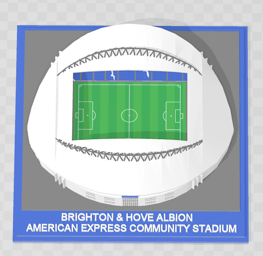 Fichier STL Brighton & Hove Albion - American Community Stadium 🏟️ (OBJ ...