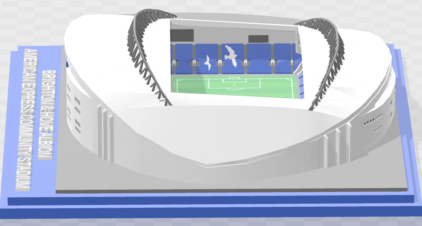 Fichier STL Brighton & Hove Albion - American Community Stadium 🏟️ (OBJ ...
