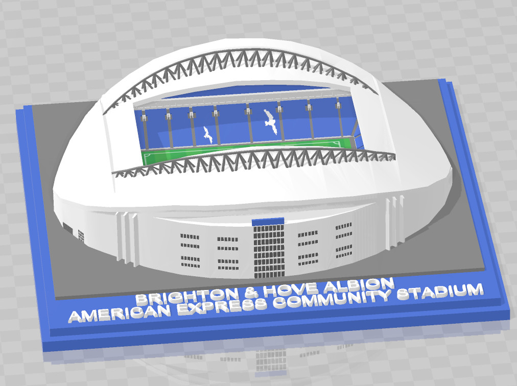 Fichier STL Brighton & Hove Albion - American Community Stadium 🏟️ (OBJ ...