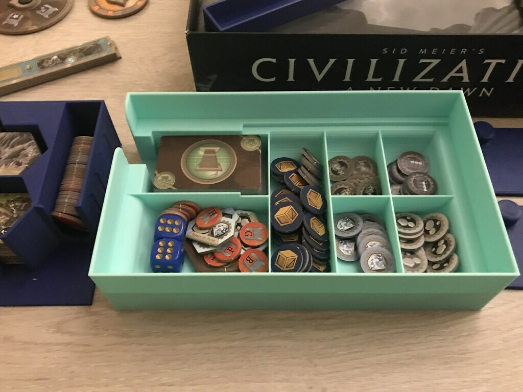 3D file Civilization A new Dawn Box insert 🆕・3D print design to ...